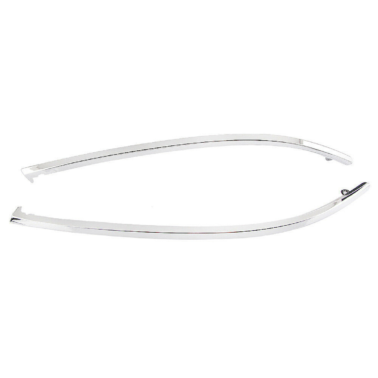 【สหรัฐอเมริกา Stock 】1คู่ไฟแถบป้องกันครอบคลุมตกแต่งรถ ABS ด้านหน้าฝา ...