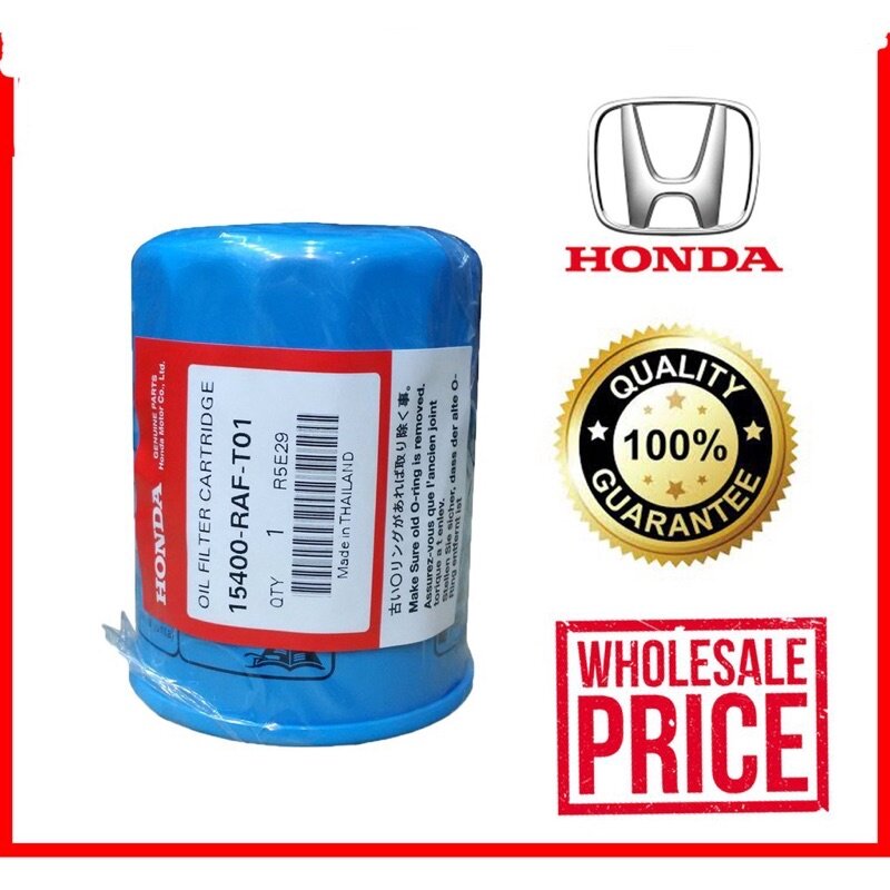 ORIGINAL HONDA GENUINE OIL FILTER ( 15400-RAF-T01 ) MADE IN THAILAND ...