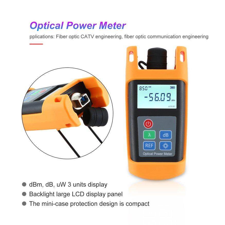 OSMAN Optical Power Meter -70~+10 dBm Fiber Optic Cable Tester For SC ...