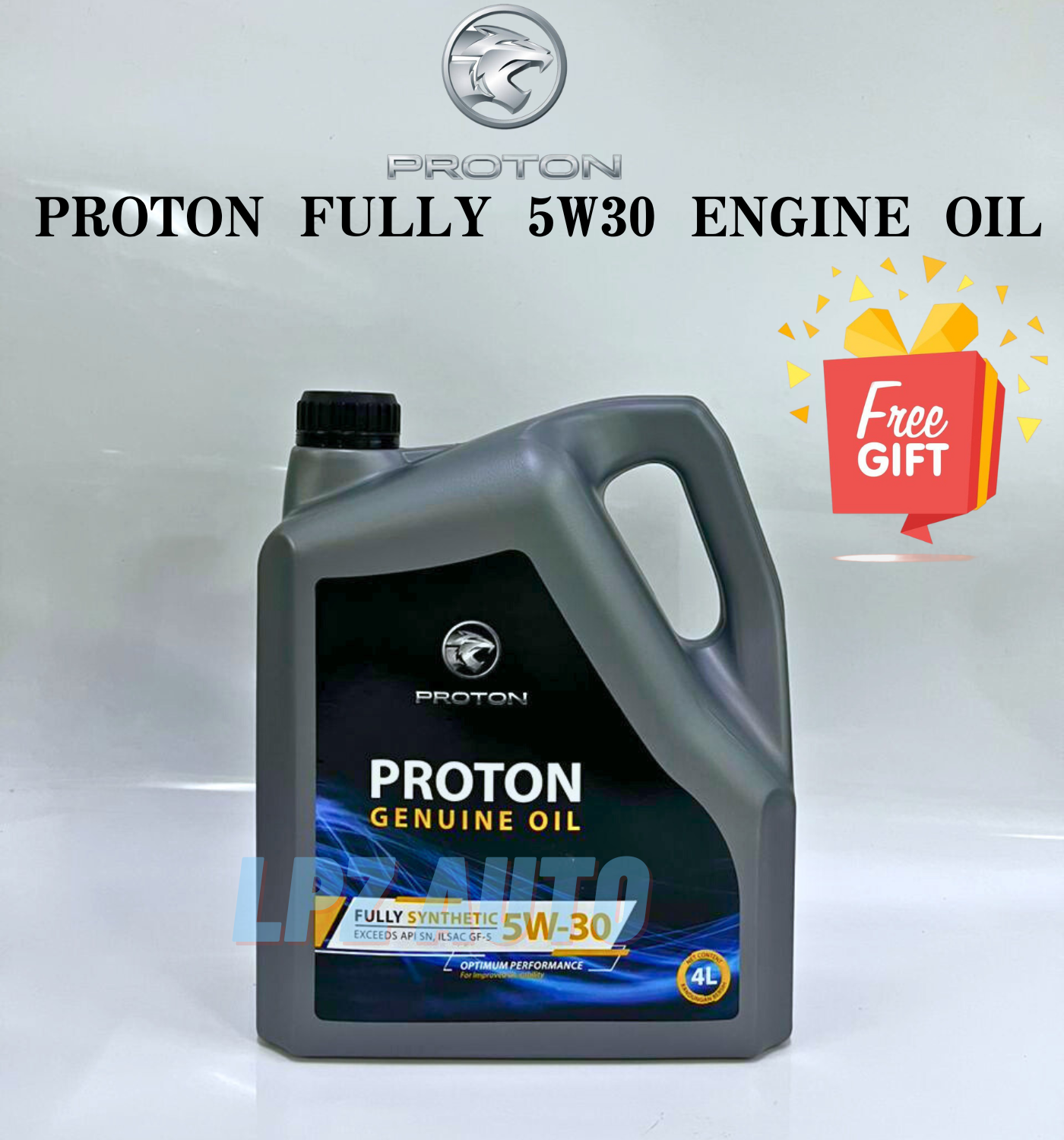 Genuine - Proton Engine Oil 5W30 Fully Synthetic (4L) Minyak Hitam ...