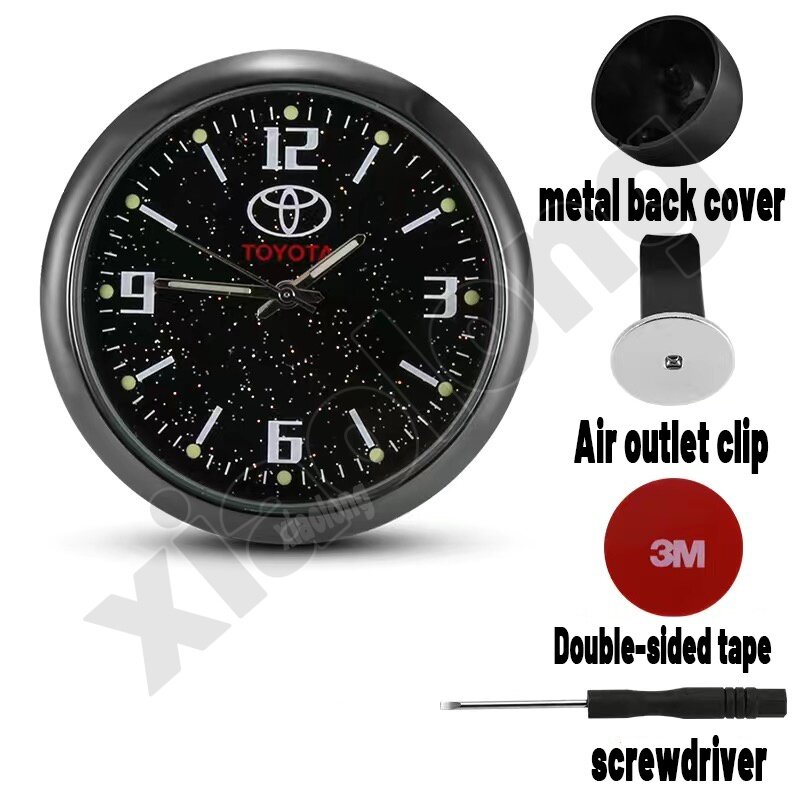 high quality for Toyota High Quality Car Mini Quartz Clock / Premium ...
