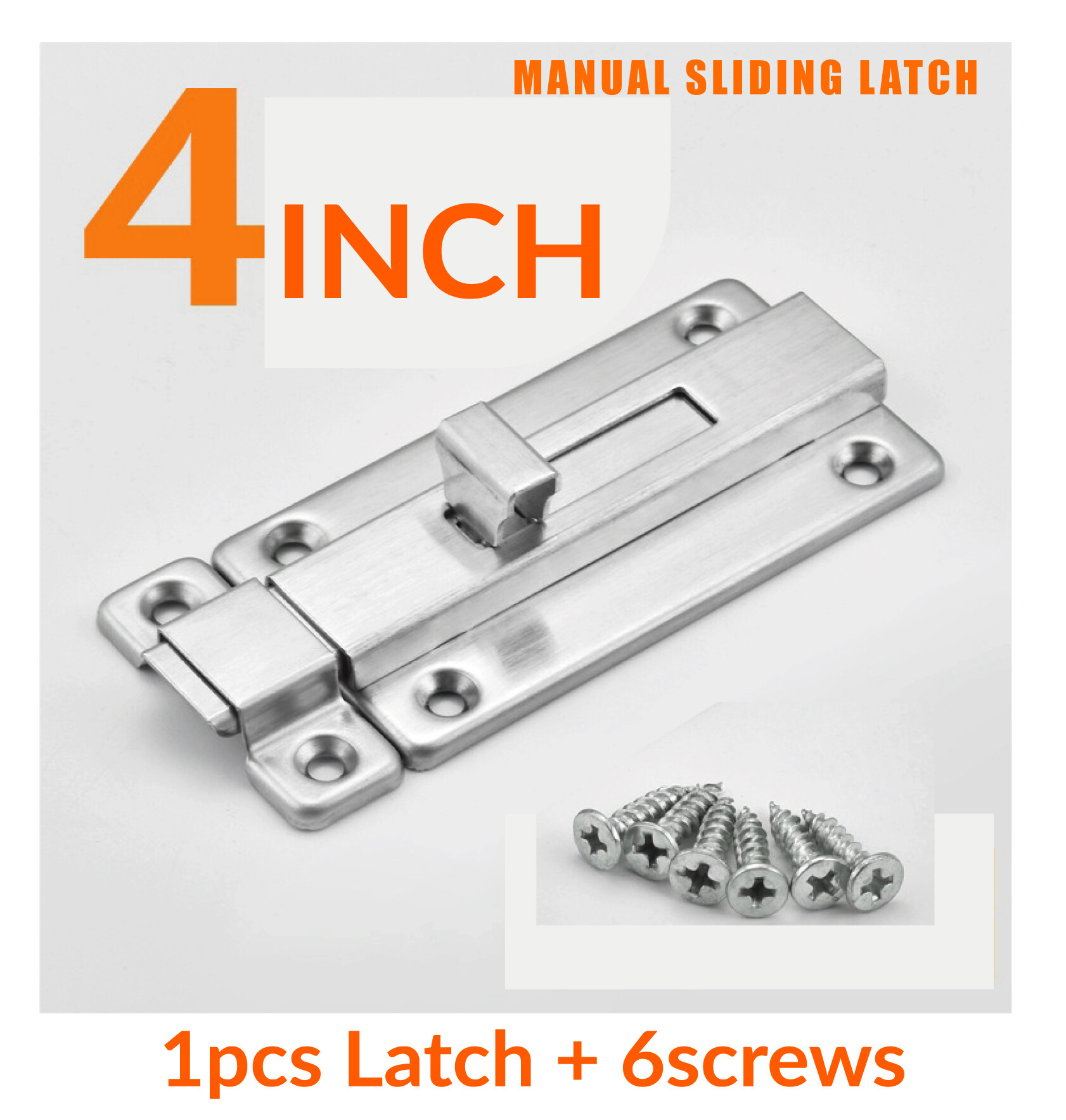 4INCH 3INCH 2INCH Stainless Steel Door Latch Spring Automatic Sliding ...