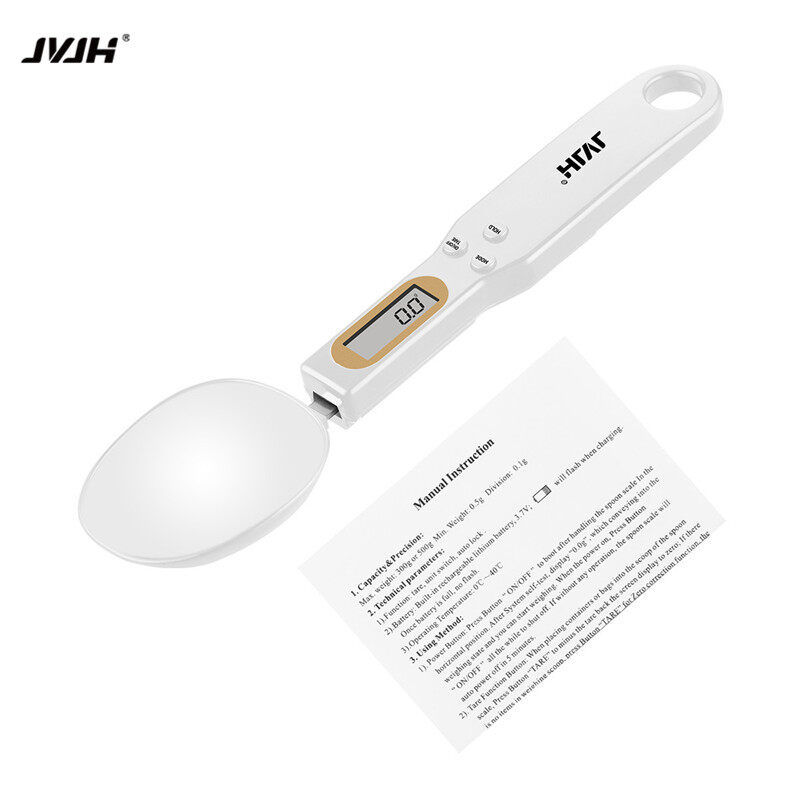 JVJH 500G ตราชั่งความแม่นยำสูงห้องครัวช้อนตวงส่วนประกอบอาหารช้อนตวง ...