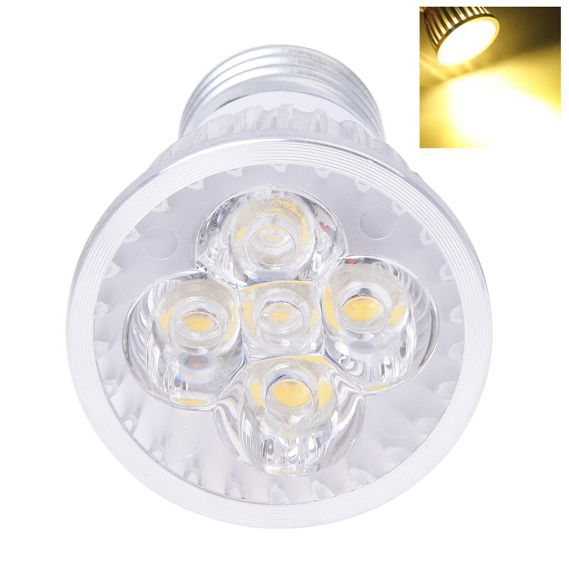5W 85-265V E27 Warm White Spot LED Light Lamp Bulb Energy Saving ...