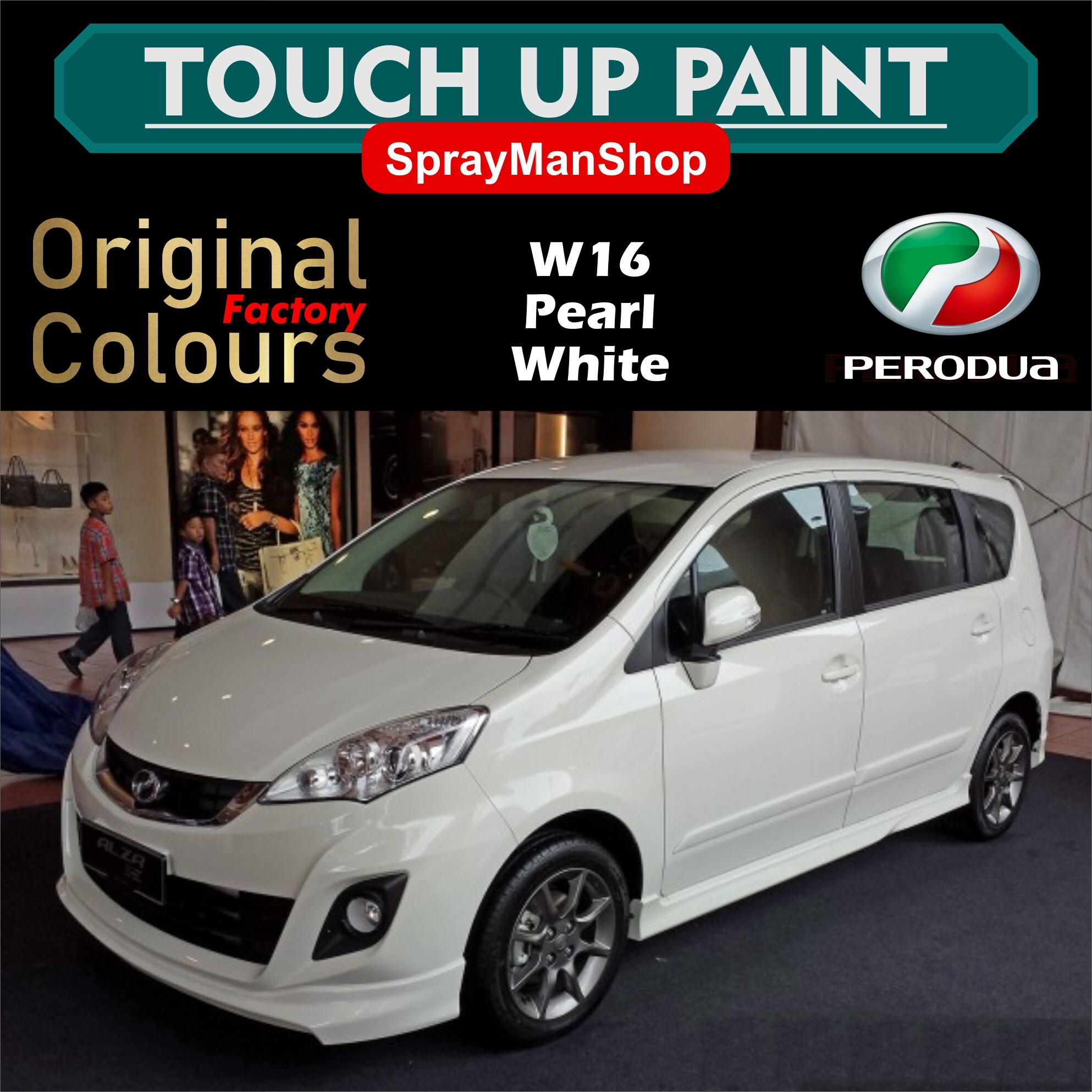 Touch Up Paint Perodua Alza 4in1 Original Factory Colour Car Paint | Lazada