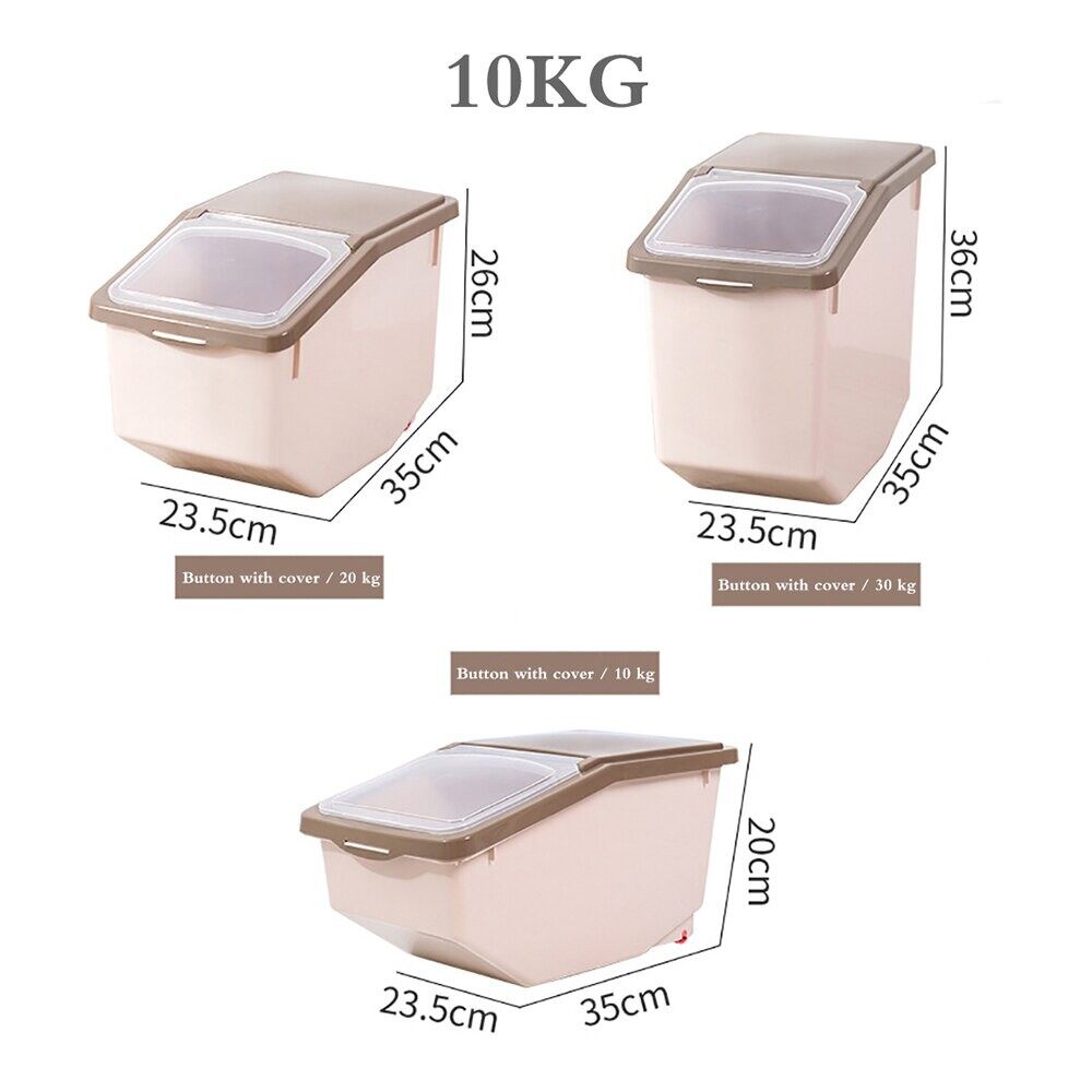 5kg/10kg/15kg Rice Storage Box Container Jars bekas beras bekas letak ...