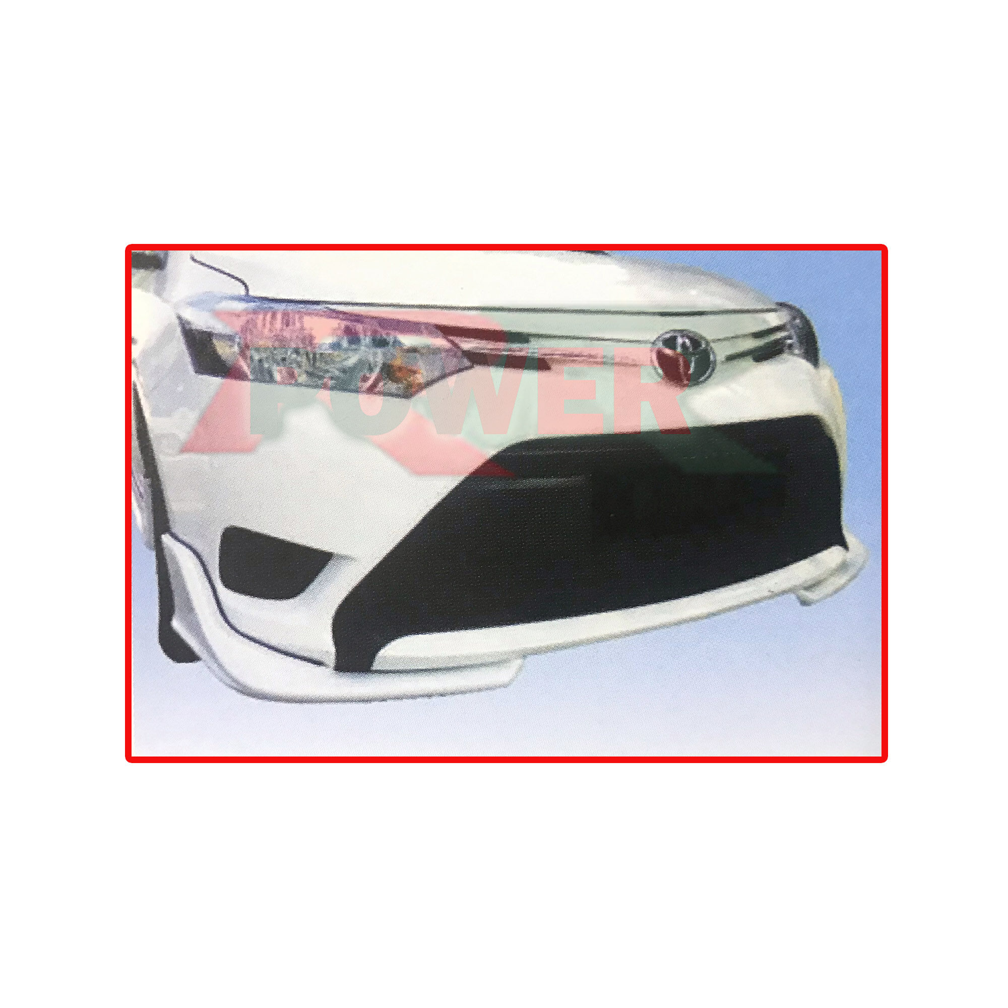 Toyota Vios Third Generation (2013-2018) TR-D Style Front Skirt ...
