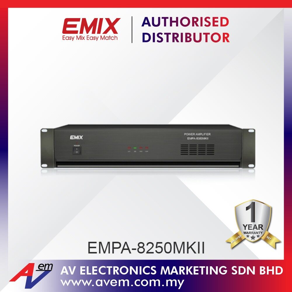 EMIX EMPA-8250MKII 250W 100V Line Power Amplifier | Lazada