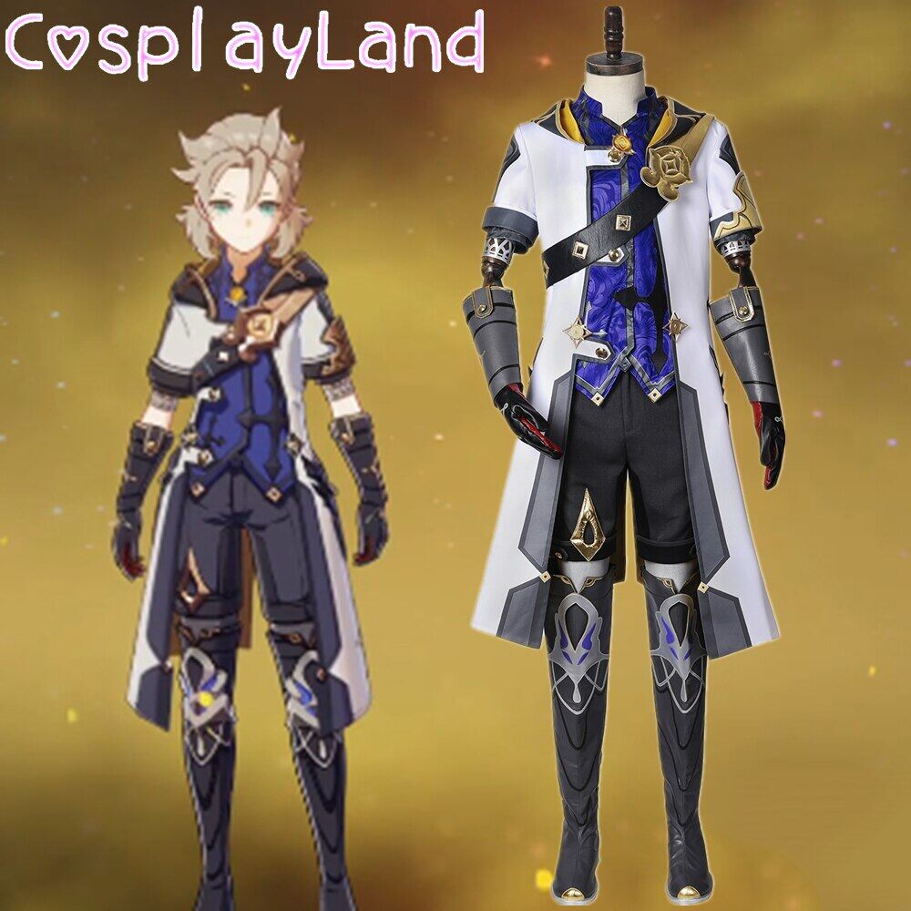 Game Genshin Impact Albedo Cosplay Costume Carnival Halloween ...