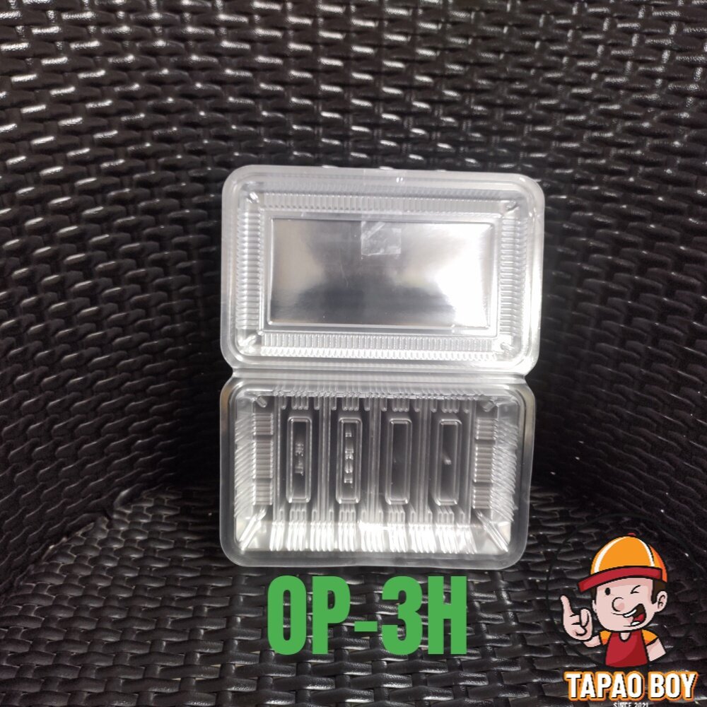 BENXON Plastic Tray - OPS-OP-1H / OPS-OP-2H / OPS-OP-3H - Bakery Disposable Plastic Clear Food ...