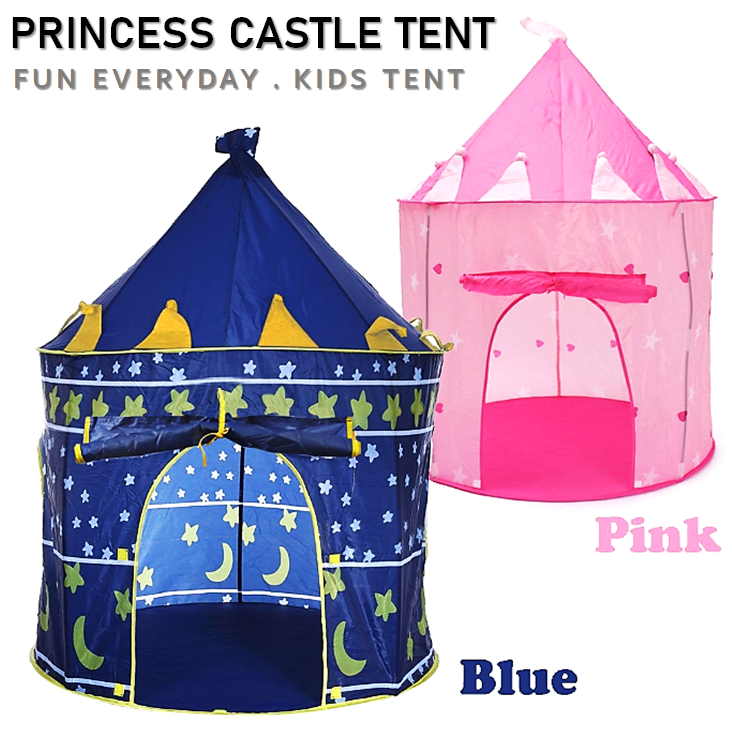 Foldable Kids Play Tent Princess Prince Castle Playhouse Hut Cubby Toy ...