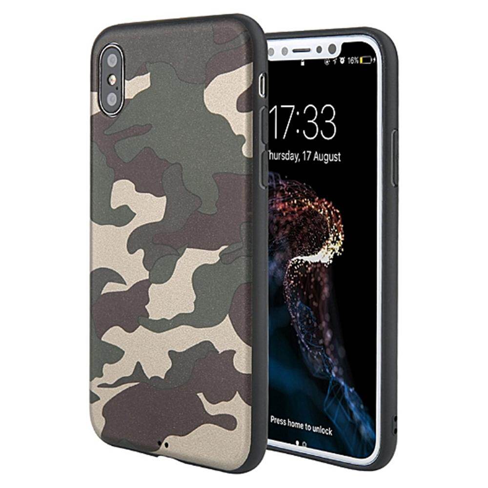 Sanptoch Army Green Camouflage Phone Case For iPhone X Xs Max XR 6 6S 7 ...