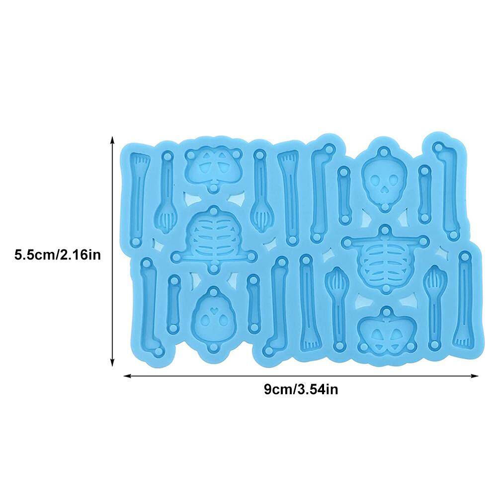 2Pcs Skeleton Earring Molds Silicone Epoxy Casting Molds for DIY ...