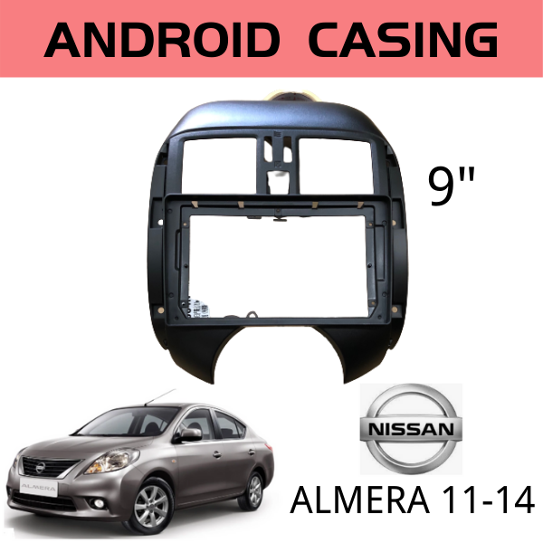 Android Player Casing 9" Nissan Almera 2011-2014 ( with Socket Nissan ...