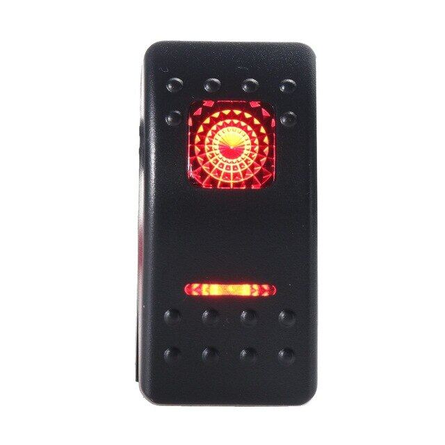 Universal 12V 7 Pins LED Light Button Switch DPDT ON-OFF-ON Self ...