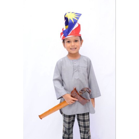 🇲🇾🇲🇾 Sampin / Tanjak Bendera malaysia Merdeka kanak-kanak - Samping ...