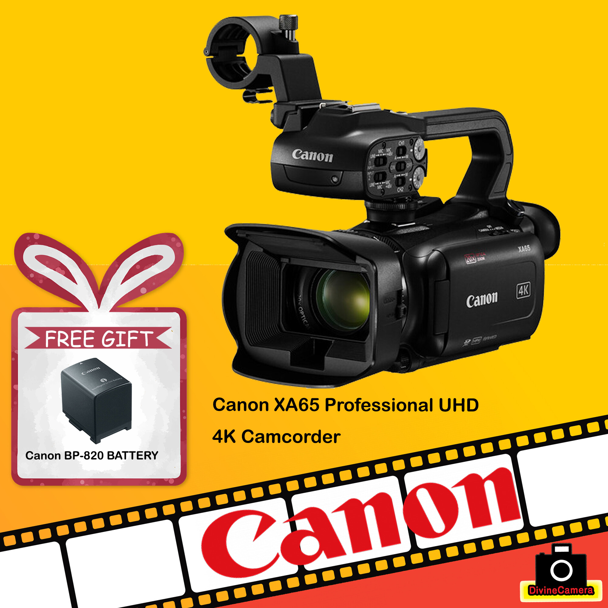 Canon XA65 Professional UHD 4K Camcorder | Lazada