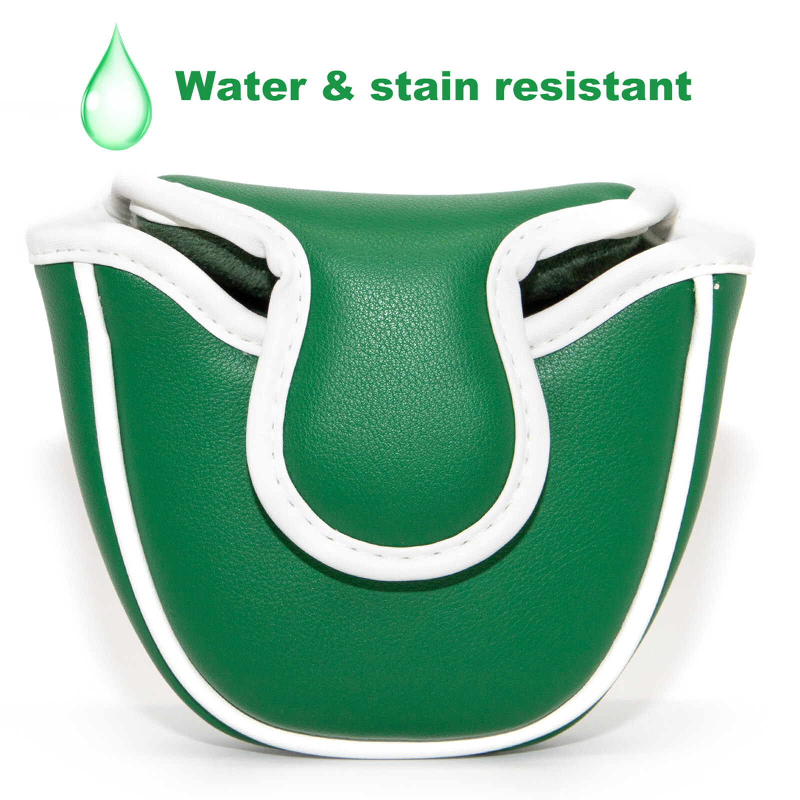 WBStar Durable Golf Mallet Putter Cover PU Leather Club Head Cover ...