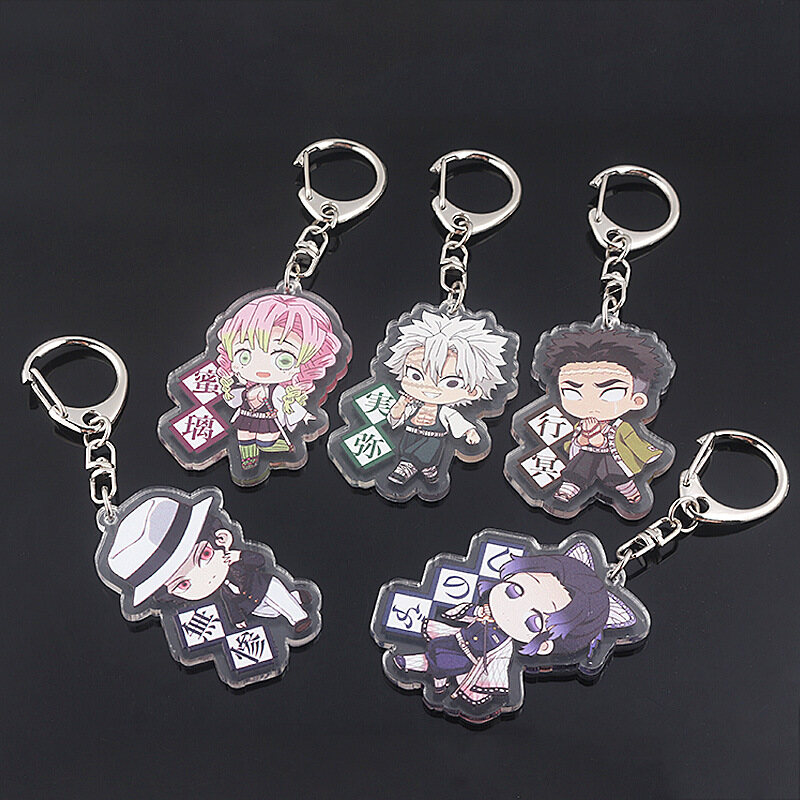 Acrylic key chain pendant animation peripheral acrylic cartoon key ...