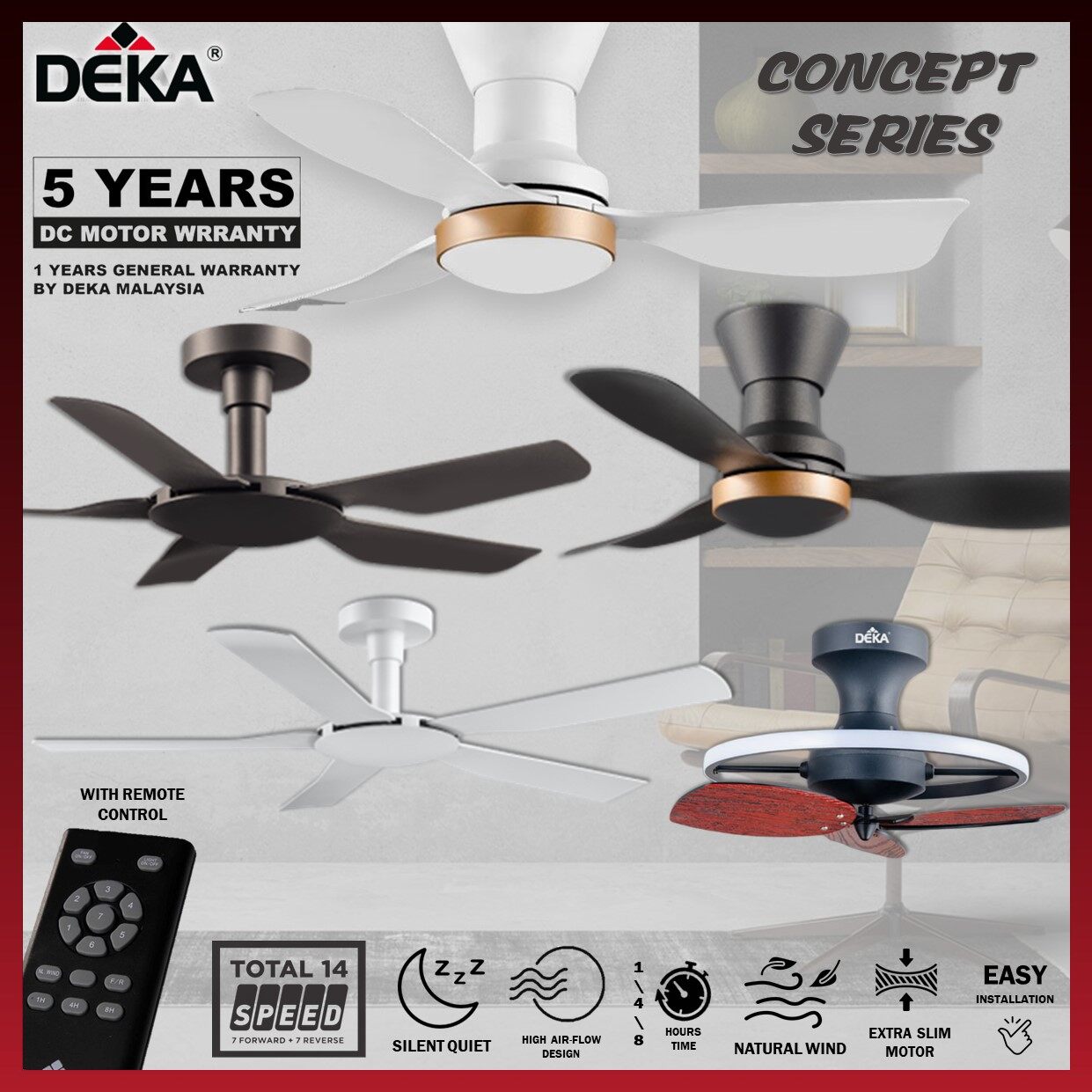 Deka Ceiling Fan Malaysia | Shelly Lighting