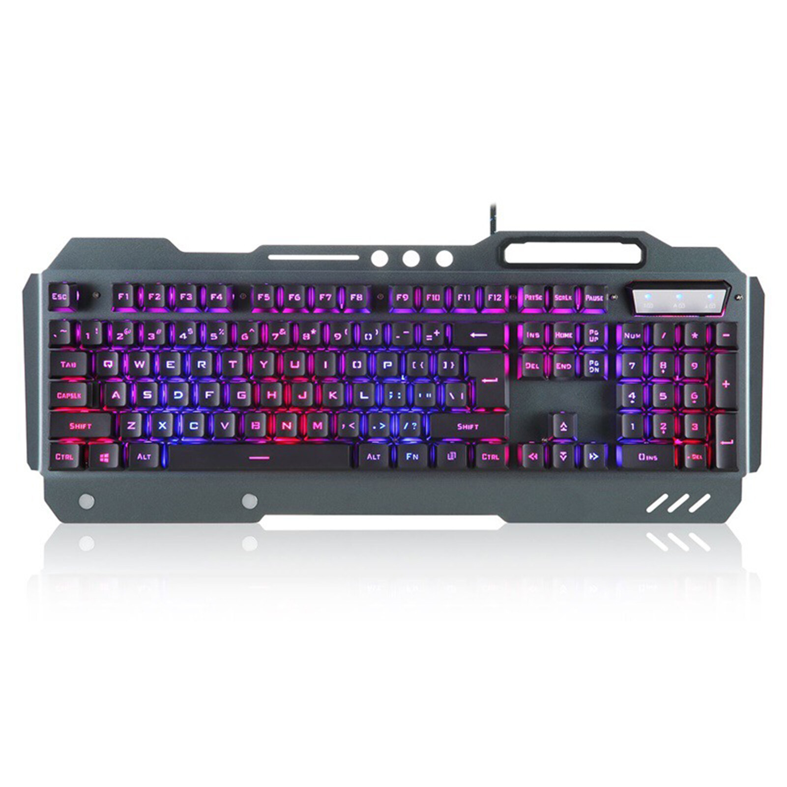 SZC Wired Keyboard Ergonomic RGB Backlit Quick Response USB Interface ...