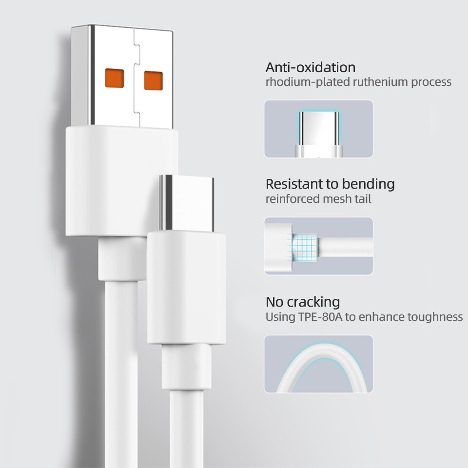 【2M 】Original Xiaomi 5A ชุดปั้มอากาศรถยนต์ Quick Charging Type-C USB ...
