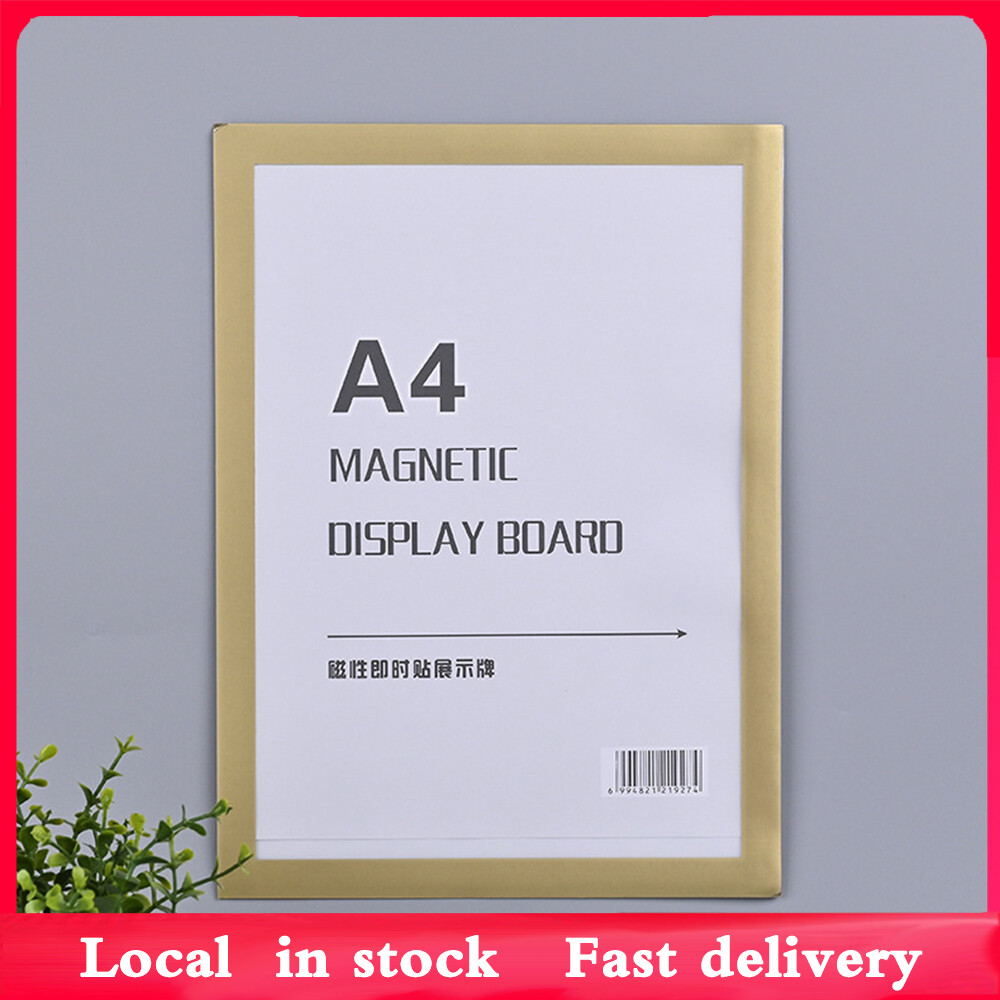 A4 document display magnetic frame PVC protector cover certificate SOP ...
