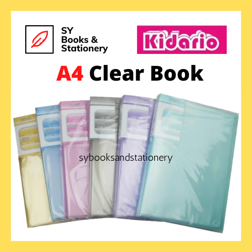 Kidario A4 PP Fancy Ice Color Clear Book / PP Clear Holder A4 / A4 PP ...