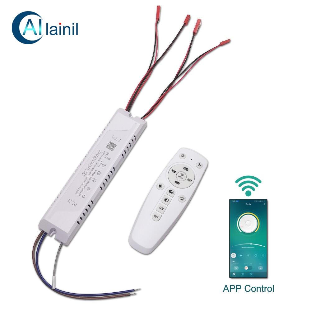 Dimmable Intelligent LED Driver Chandelier's Transformer 2.4G Remote ...