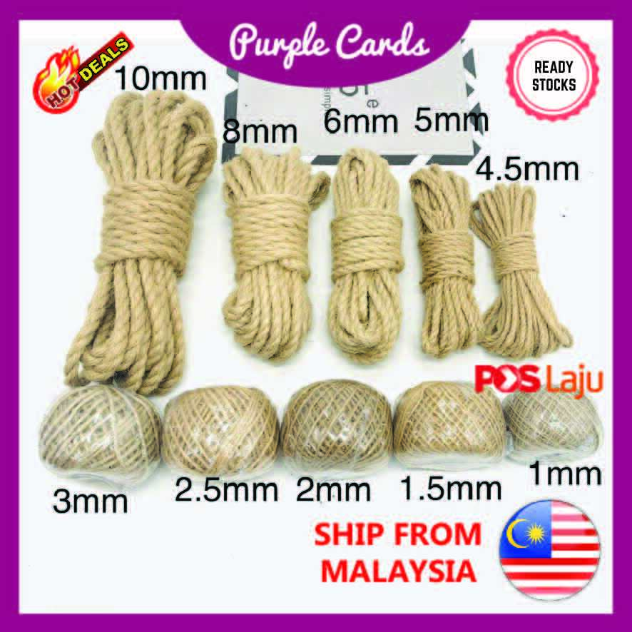 Jute String / Jute Rope / Jute Twine / Tali Guni / Tali Hiasan / Style ...