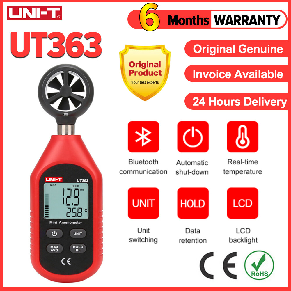 UNI-T UT363 / UT363BT / UT363S Mini And Split Anemometer,ความเร็วลม ...