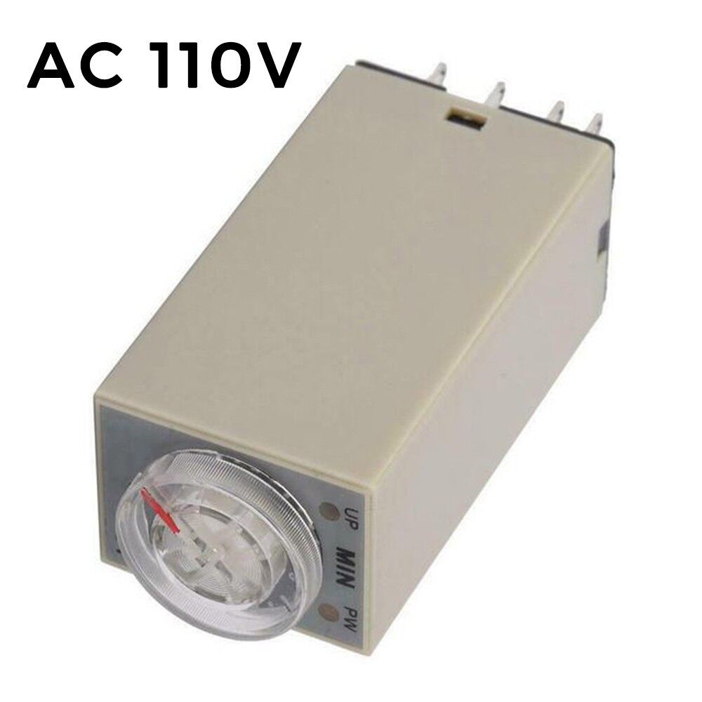 ซอคเก็ตถ่ายทอดกระแสไฟ Timer ฐาน110V 1S-1H 5A AC Automation Delay H3Y-2 ...