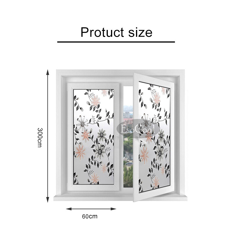 EsoGoal Decals Stickers Frosted DIY Self-adhesive Window Films ...