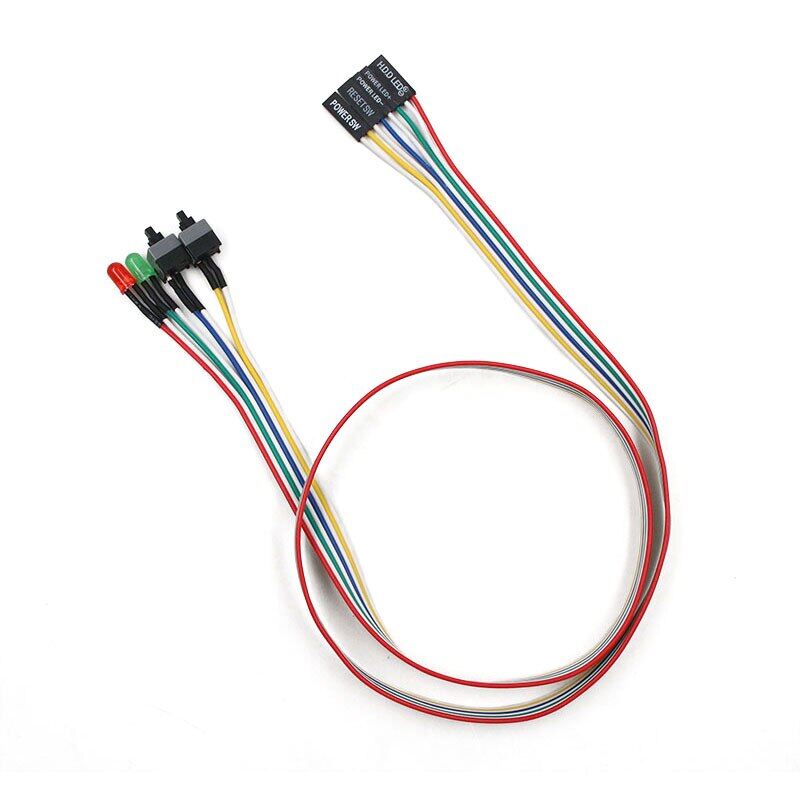 1pcs ATX PC Computer Motherboard Power Cable 2 Switch On/Off/Reset with ...