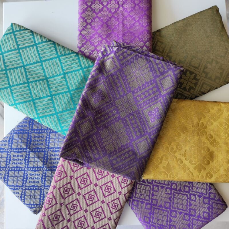 SAMPIN RAYA SIAP JAHIT CORAK RANDOM SONGKET MURAH RAYA SALE | Lazada