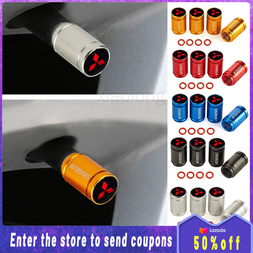 sale 4pcs For Mitsubishi car tire valve cap cover Anti-theft Leak-proof ...