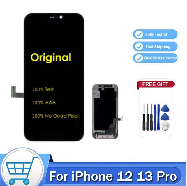 หน้าจอ LCD ต้นฉบับสำหรับ iPhone 12 13 Pro Max จอแสดงผล LCD Touch Screen สำหรับ iPhone 11X12 13 ...