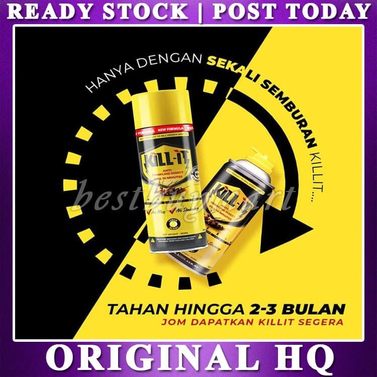 Spray Anti Lipas,PENYEMBUR KERETA KILL-IT KHAS UNTUK LIPAS DAN SERANGGA ...