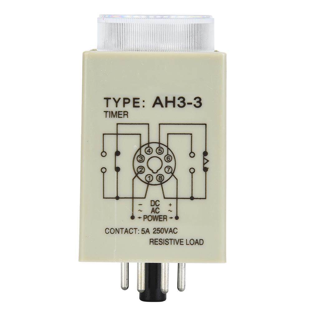 AH3-3 Timer Relay Electronic Timer Relay Type Adjustable Release Delay ...