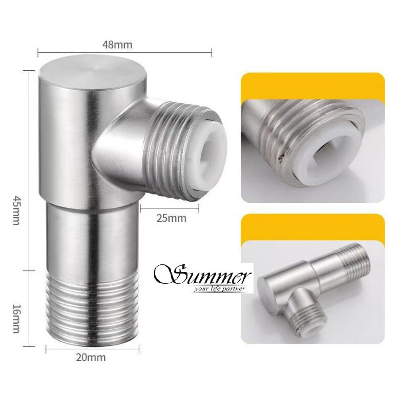 Anti Back Flow SUS304 connector valve for wc basin hand shower | Lazada