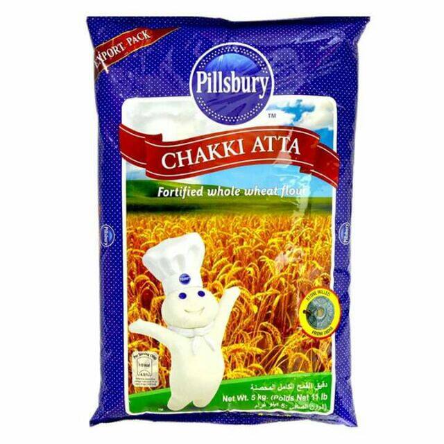 Pillsbury Chakki Fresh Atta / Tepung Atta Segar -5kg (Whole Wheat Flour ...