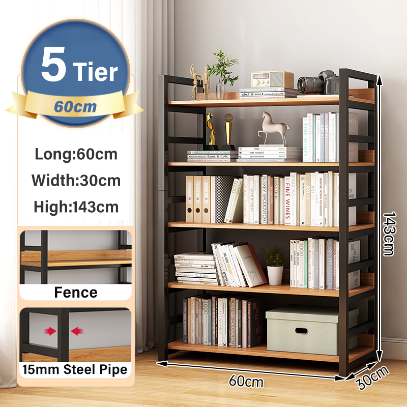 QUANU 👍UP 4/5/6 Layers BookShelf Multipurpose Book Rack Home Storage ...