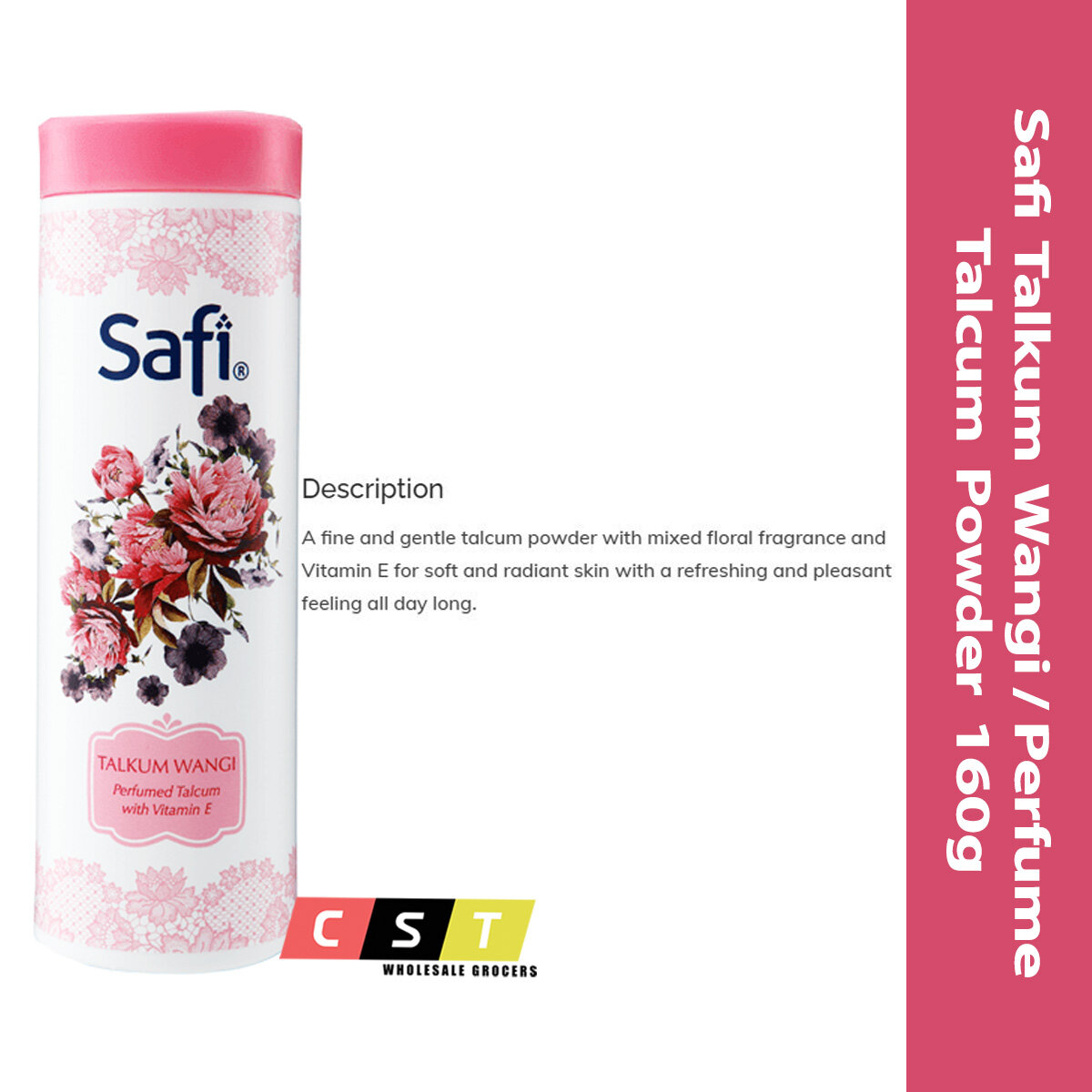 Safi Talkum Wangi Perfume Talcum Powder 160g [Pink] | Lazada
