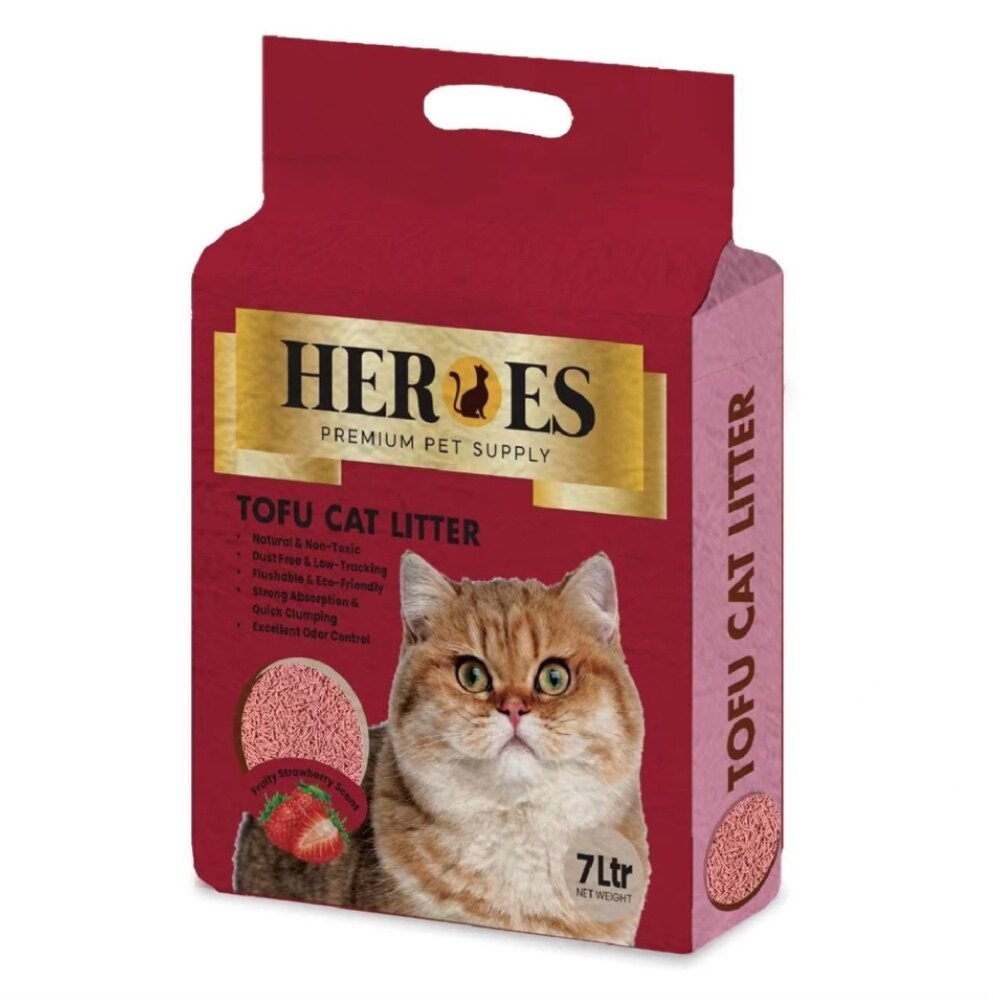 Heroes Tofu Cat Litter (Rainbow/Green Tea/Lemon/Lavender/Coffee) 7 ...