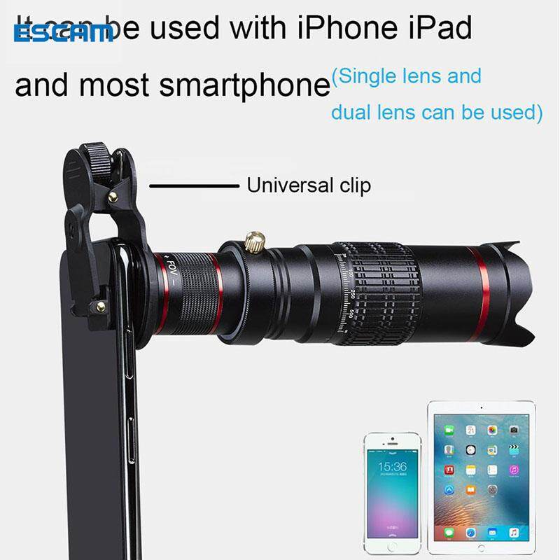 ESCAM HD 4 พัน 22xซูมโทรศัพท์กล้องโทรทรรศน์เลนส์คลิปผู้ถือภายนอกมาร์ท ...