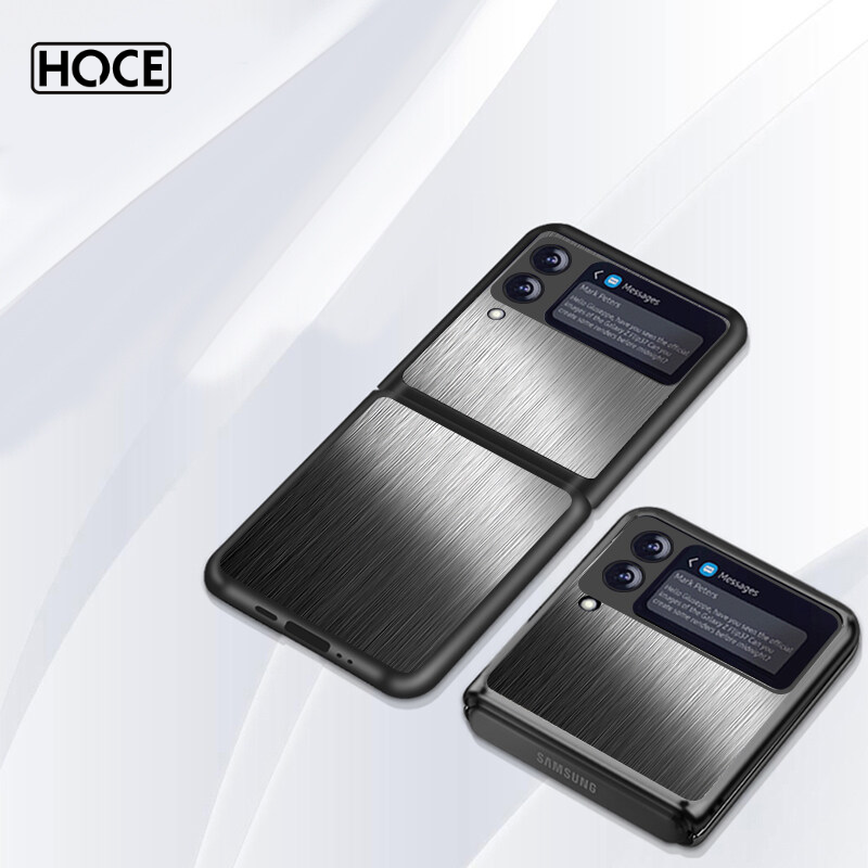 HOCE Luxury Stainless Steel Phone Case For Samsung Galaxy Z Flip 3 ...