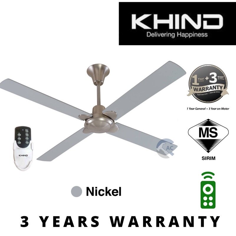 KHIND 48" CEILING FAN (TWIN PACK) CF484W3R | Lazada