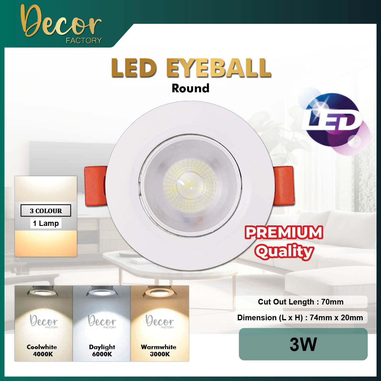 3W 5W 7W 10W LED Recessed Eyeball Spotlight Round Square LED Eyeball ...