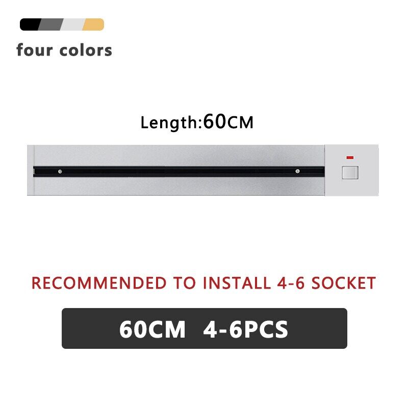 S87 Avoir Wall Hidden Track Socket DIY Power Plug Adapter Extension ...