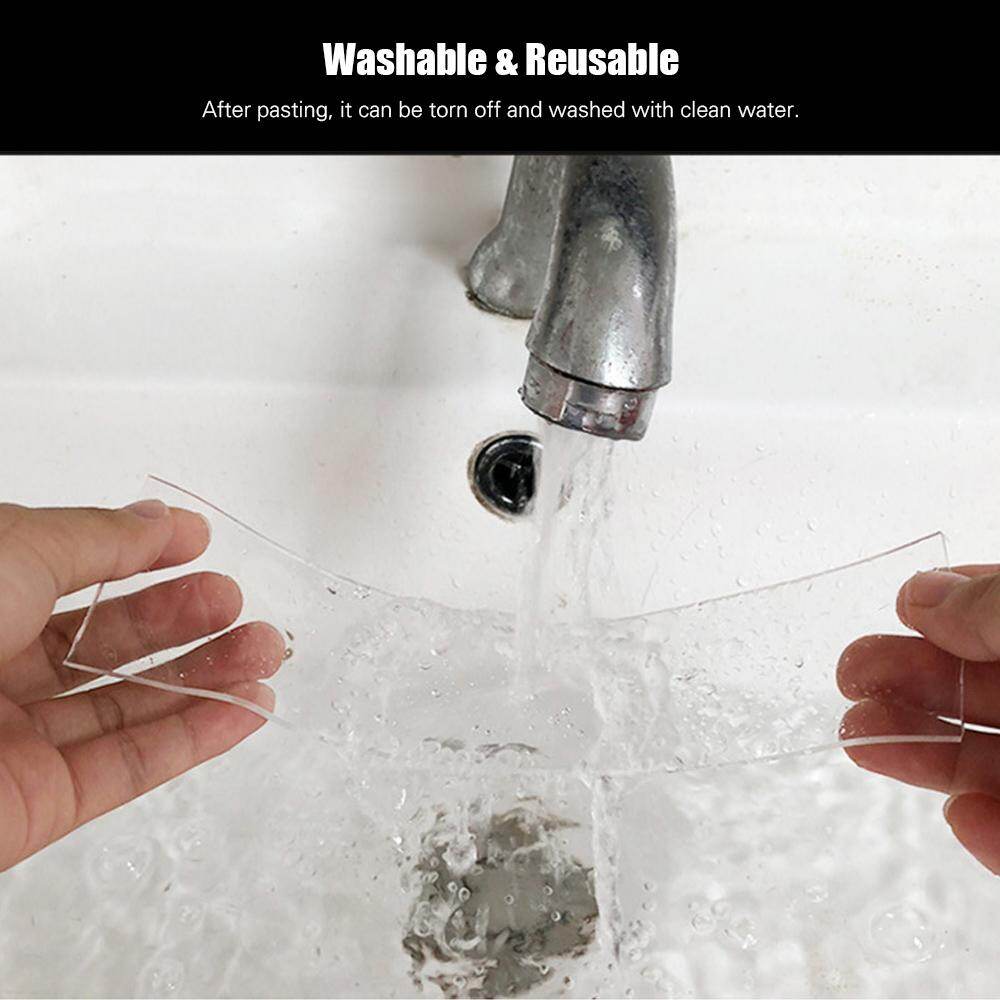 1m/3.3ft Washable Traceless Double-sided Adhesive Tape Removable ...